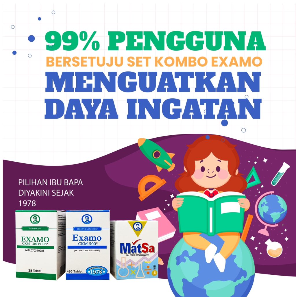 Set Kombo Examo – Set Lengkap Nutrisi Pelajar - EDARAN SALINDAH