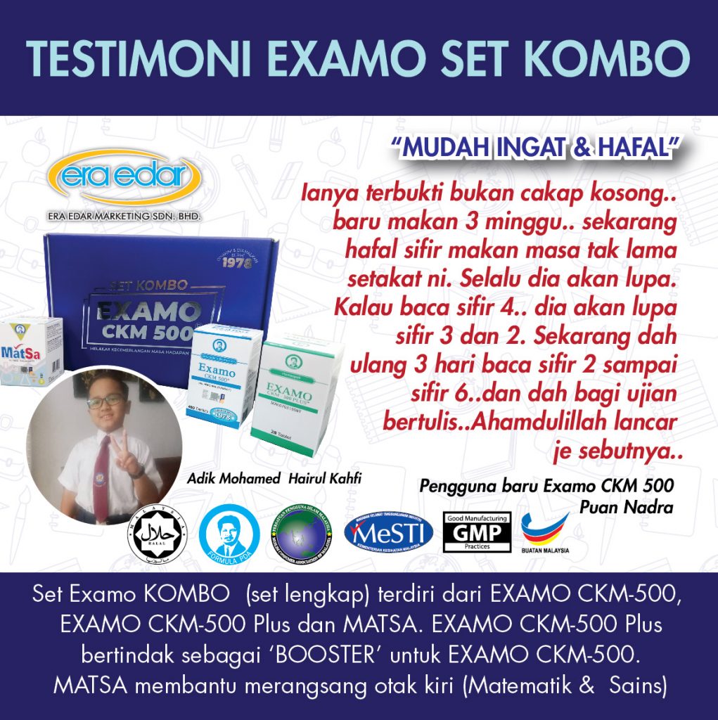 EXAMO - Produk Untuk Pelajar - EDARAN SALINDAH